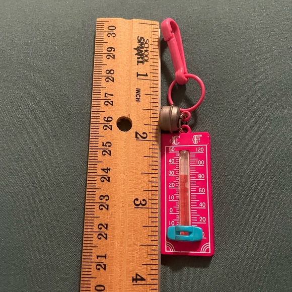 Vintage | Jewelry | Vintage 8s Charm Pink Barometer For 80s Charm ...